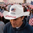 Homeyce 250th Anniversary Embroidered Cowboy Hat Patriotic Cowboy Hat ...