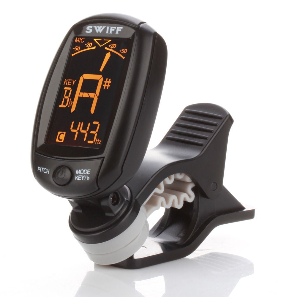 Guitar Tuner Clip on Digital Chromatic Electronic Acoustic Bass Violin ...