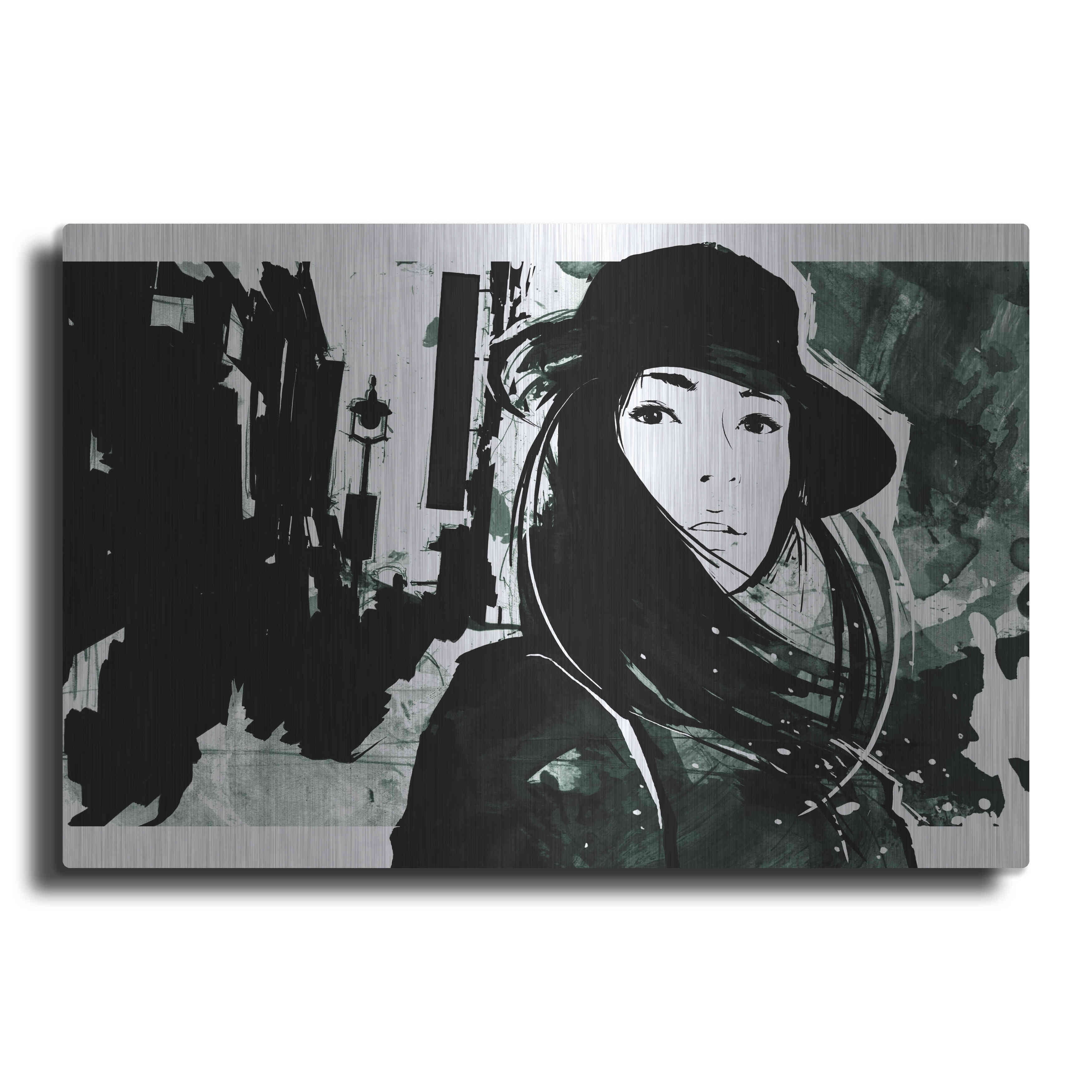 Luxe Metal Art 'Unmasked 1' by Jonathan Lam, Metal Wall Art, 16"x12 ...