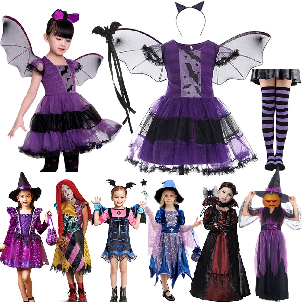 Disfraz de vampiro para niña, disfraz de carnaval, disfraz de bruja ...
