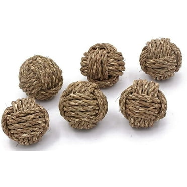 Amacok Flower Grass Ball, 7.8" Artificial Grass Ball Flower Garland ...