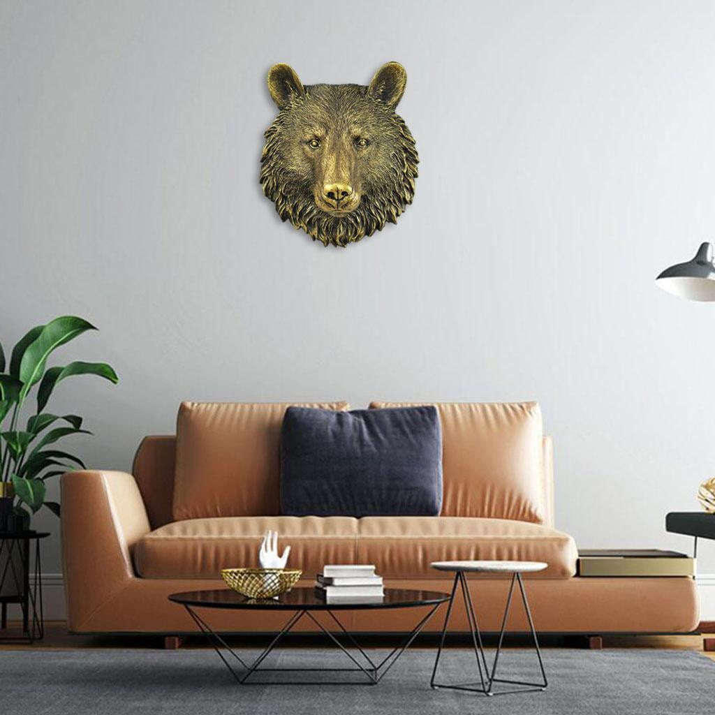 Wall Mounted Faux Animals Rustic Wall Art for Animal home Decor ...