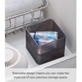 Yamazaki Home Stackable Clear Organizers [Set of 2] - Four Sizes, Black ...