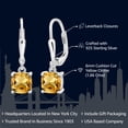 Gem Stone King 925 Sterling Silver Yellow Citrine Drop Dangle Earrings ...