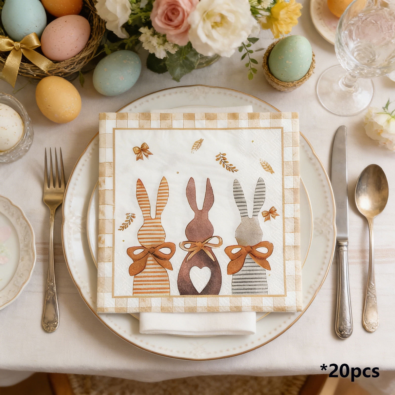 Click here for Tdxkok Easter Bunny Themed Paper Napkins And Perfe... prices