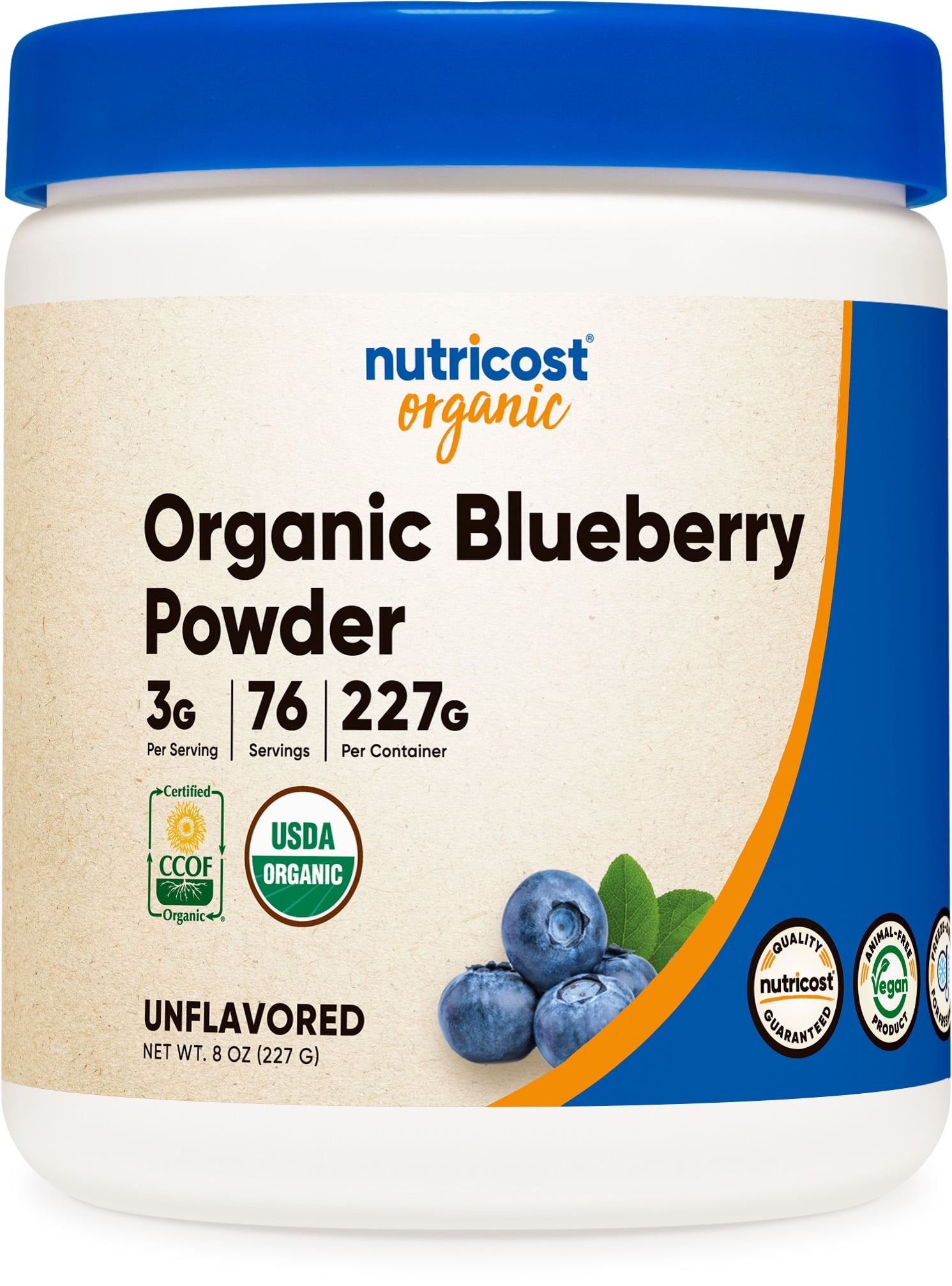 Nutricost Organic Blueberry Powder Supplement 8oz (227 Grams) - Walmart.com