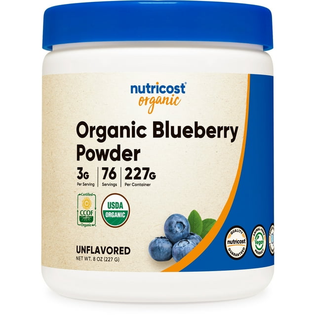 Nutricost Organic Blueberry Powder Supplement 8oz (227 Grams) - Walmart.com