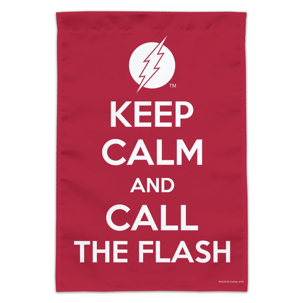 The Flash Keep Calm and Call Garden Yard Flag - Walmart.com
