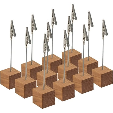 Efavormart 10 Pack | 5" Natural Mini DIY Tabletop Wooden Display Easel ...