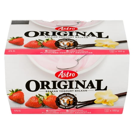 Astro Strawberry Delight/Vanilla Cream 6% M.F Natural Yogourt | Walmart ...