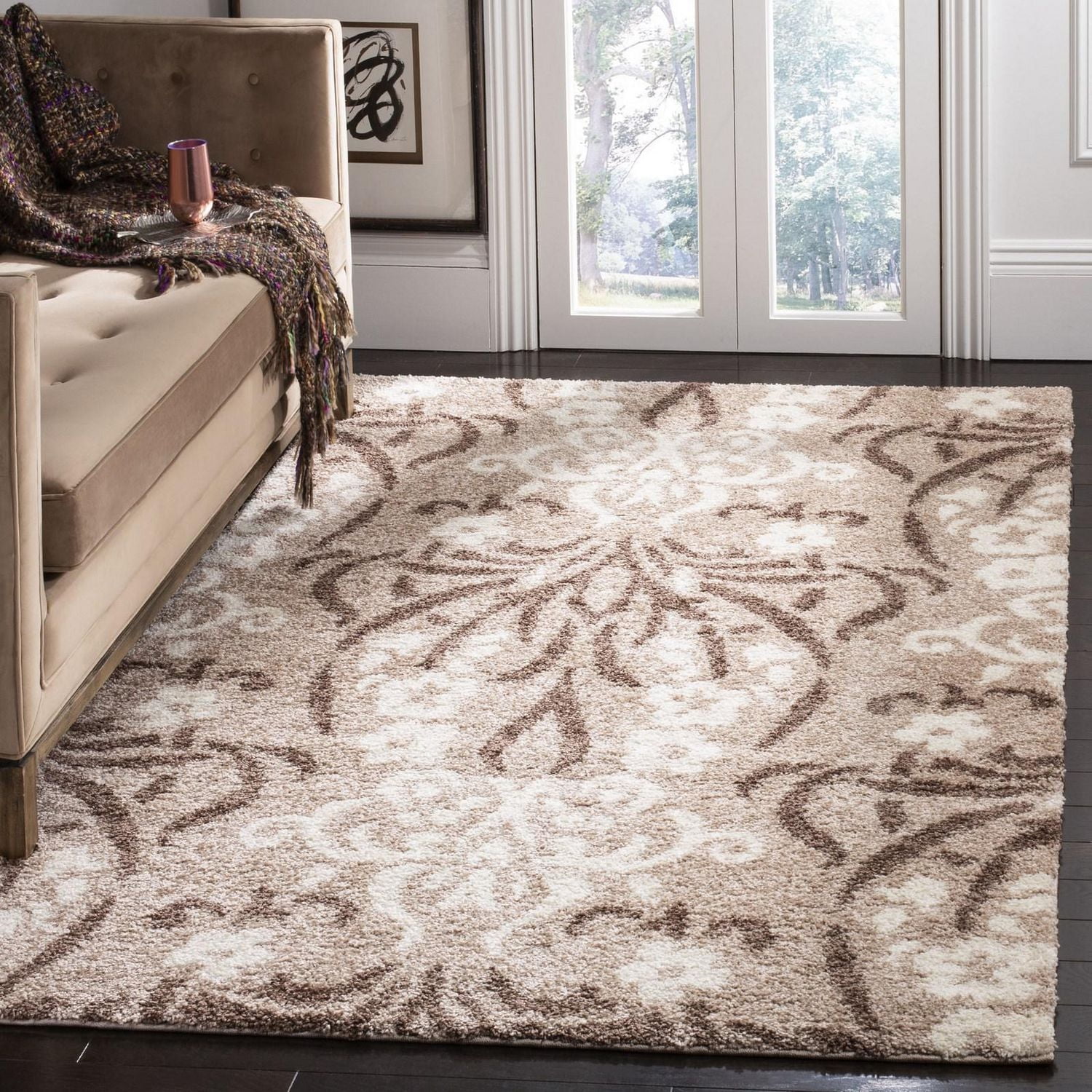 Click here for Safavieh Florida Donald Floral Shag Area Rug 5 Ft... prices