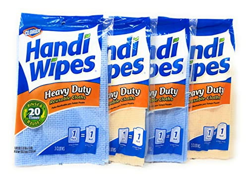 Handi Wipes Heavy Duty Reusable Cloths, Color May Vary - 3 ct - 4 pk ...
