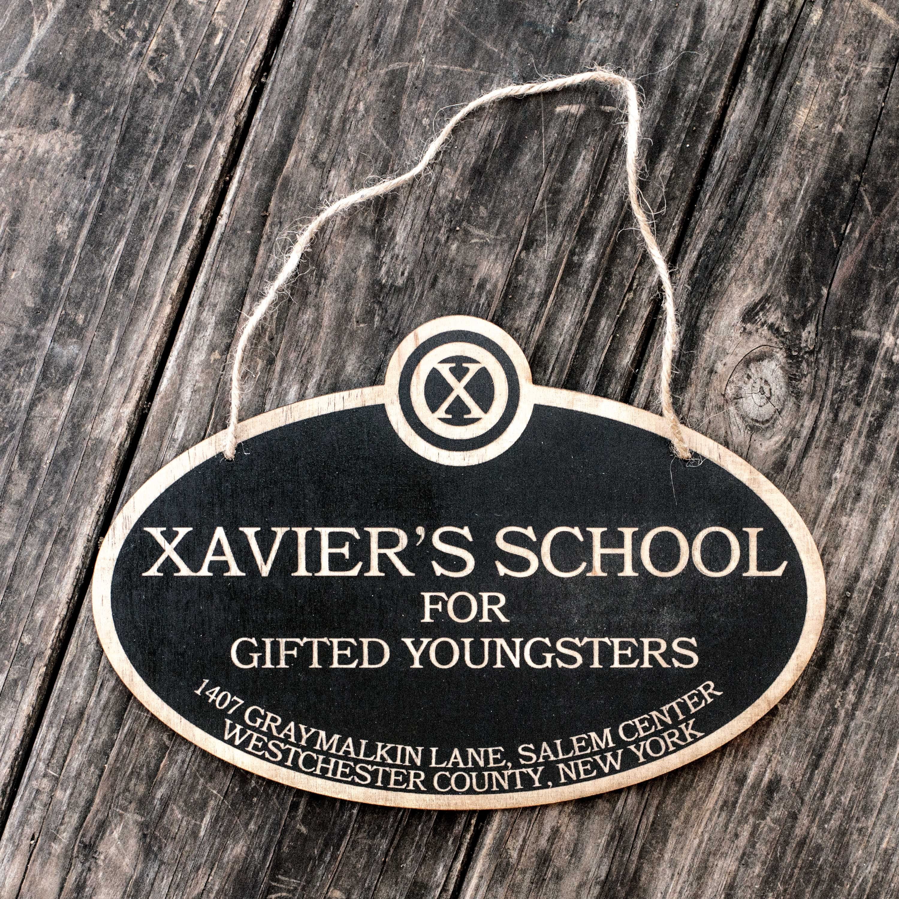 Xavier's School for Gifted Youngsters - Black Door Sign - Walmart.com