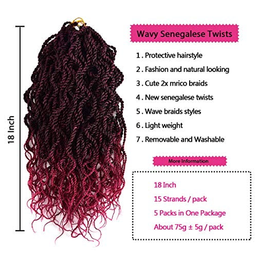 Senegalese Twists With Wavy Ends