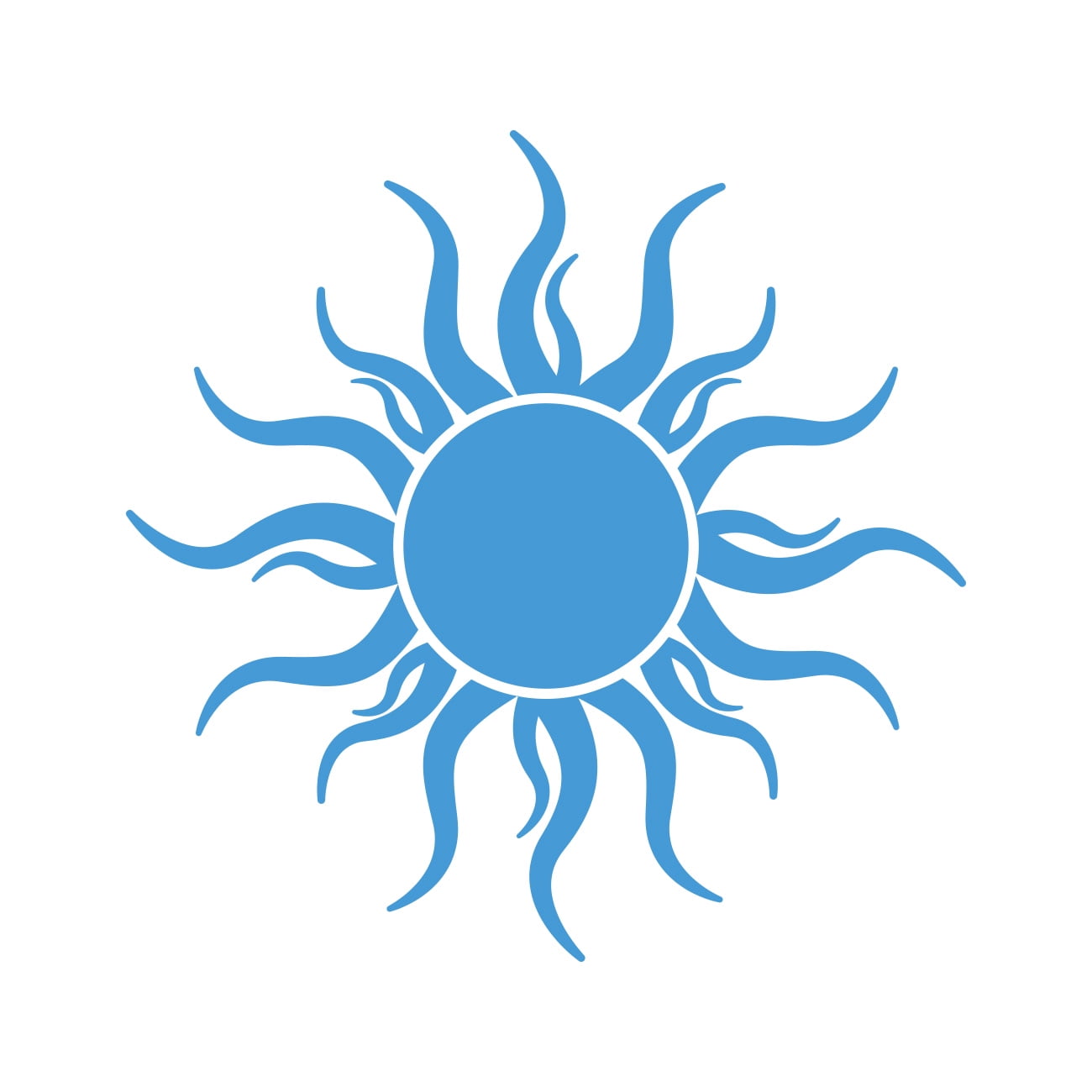 Sun Sticker Decal Die Cut - Self Adhesive Vinyl - Weatherproof - Made ...