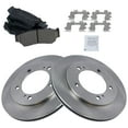 TRQ Front Posi Ceramic Disc Brake Pad & Rotor Kit Set Fits Select ...