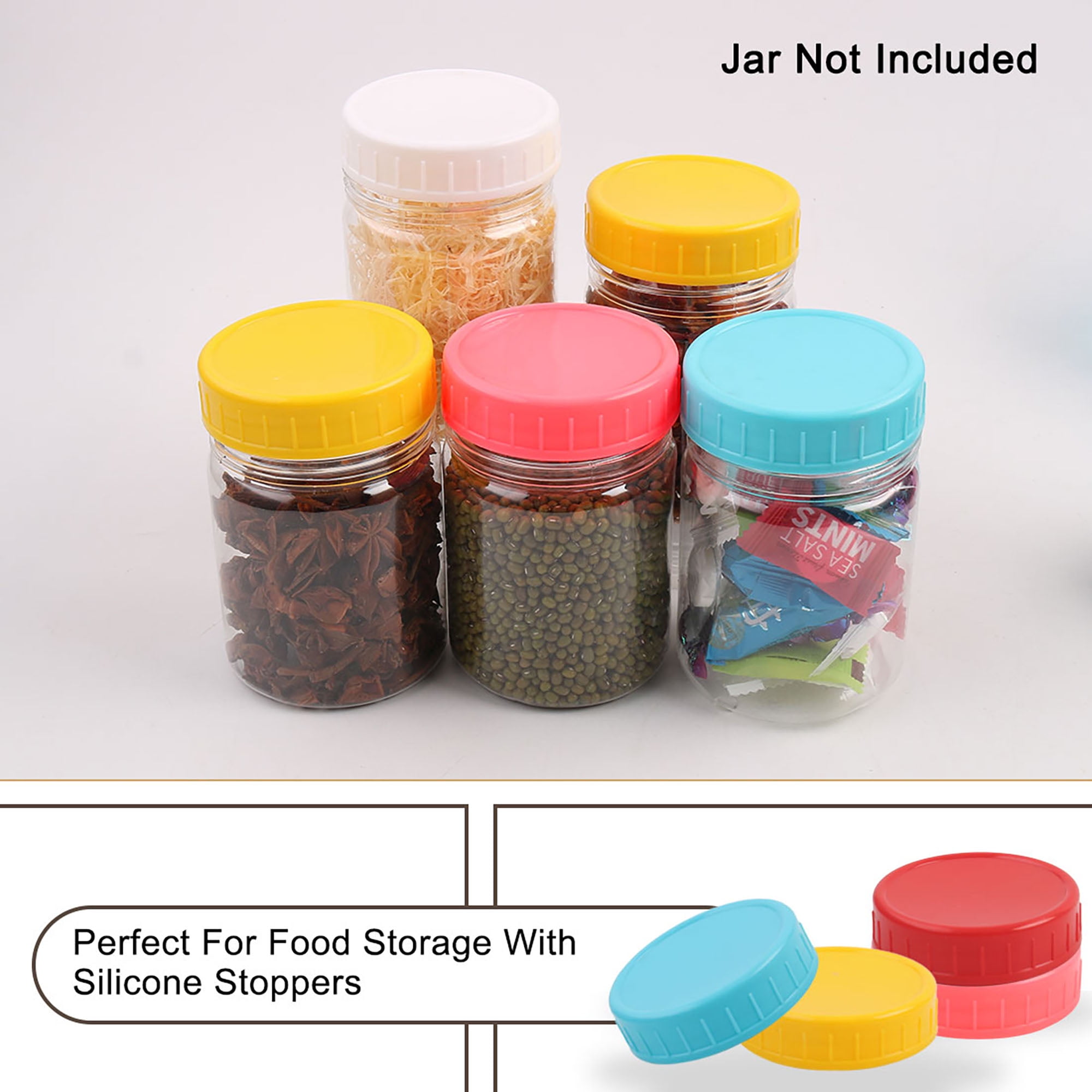 24 Pcs Plastic Mason Jar Lids Wide Mouth Mason Canning Jars Lids Top ... 24 Pcs Plastic Mason Jar Lids Wide Mouth Mason Canning Jars Lids Top ...