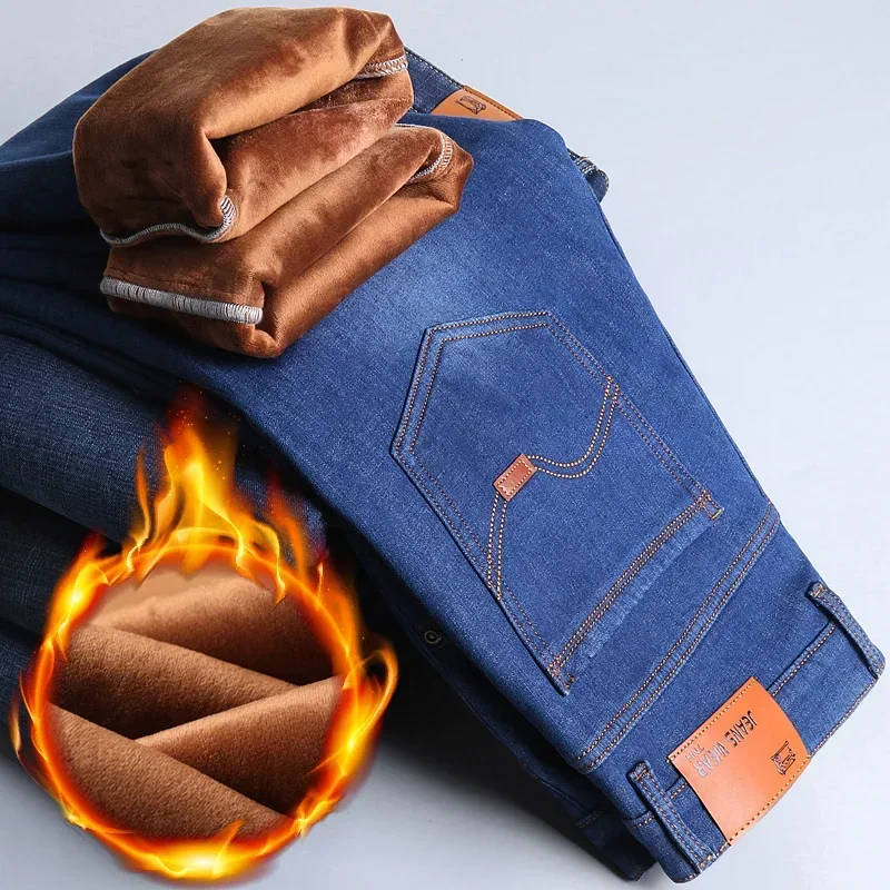 Click here for Yyfashion New Casual Mens Warm Fleece Jeans Style... prices