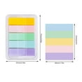 100Sheets Repositionable Colored Adhesive Labels Adhesive Note Book ...