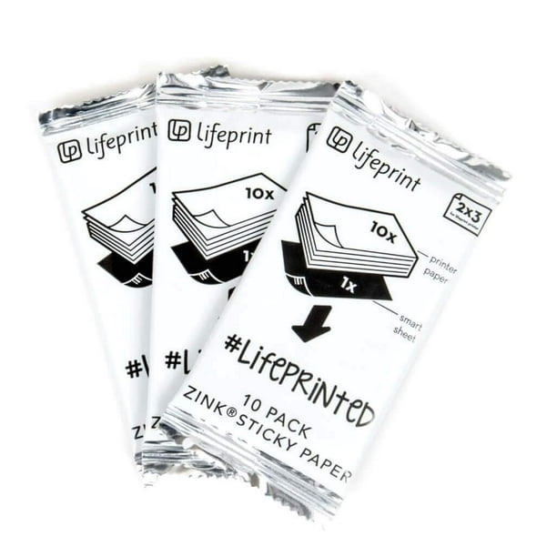 Lifeprint Photo Paper Sticky Back, 30 Pack - Walmart.com