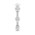 Dazzle Jewel Silver 14K White Gold Plated Diamond Ring - Channel set 2. ...