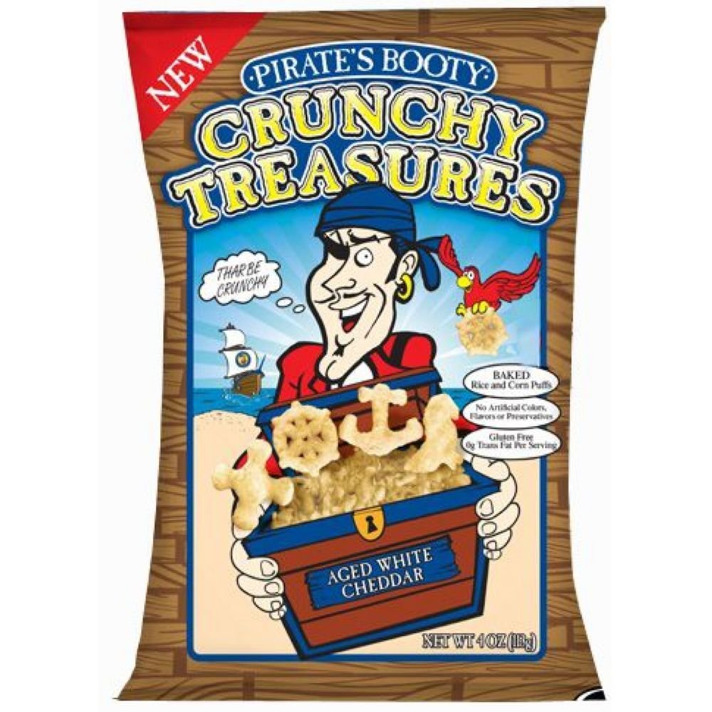 Pirate Brands 1651918 4 Oz Crunchy Treasures Booty Puffs Case Of 12