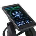 Electric Bike LCD Display Meter Control Panel with 6 Pin Waterproof ...