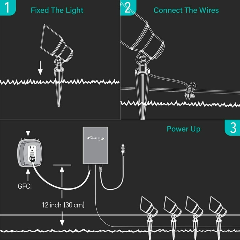Malibu Low Voltage Led Landscape Lighting Kit | Shelly Lighting