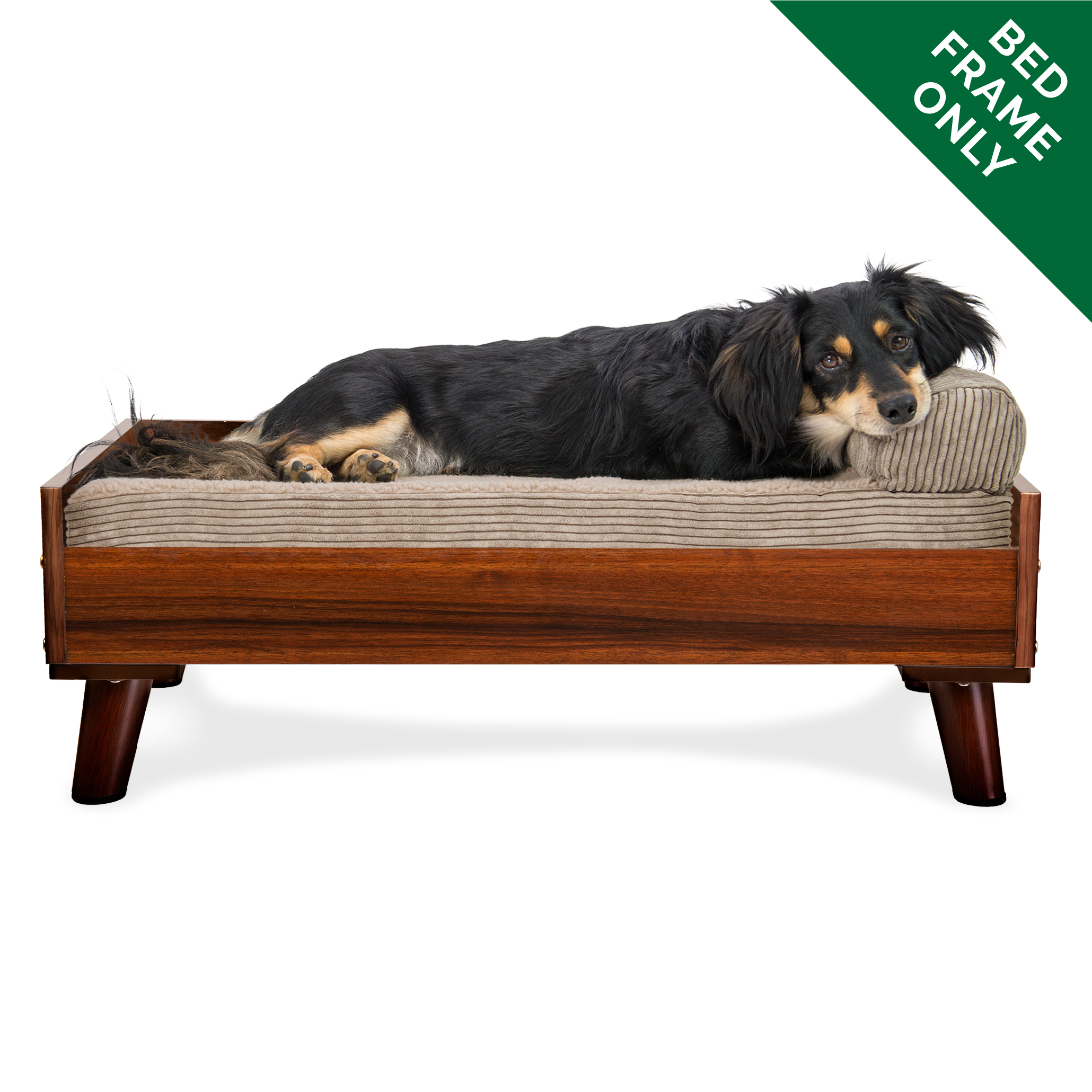 FurHaven Pet Bed Frame Bed Frame For Pet Beds Mattresses Walnut FurHaven Pet Bed Frame Bed Frame For Pet Beds Mattresses Walnut