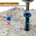 1/4" x 1-3/4" Concrete Screws, Anchoring to Masonry, Brick, Block ...