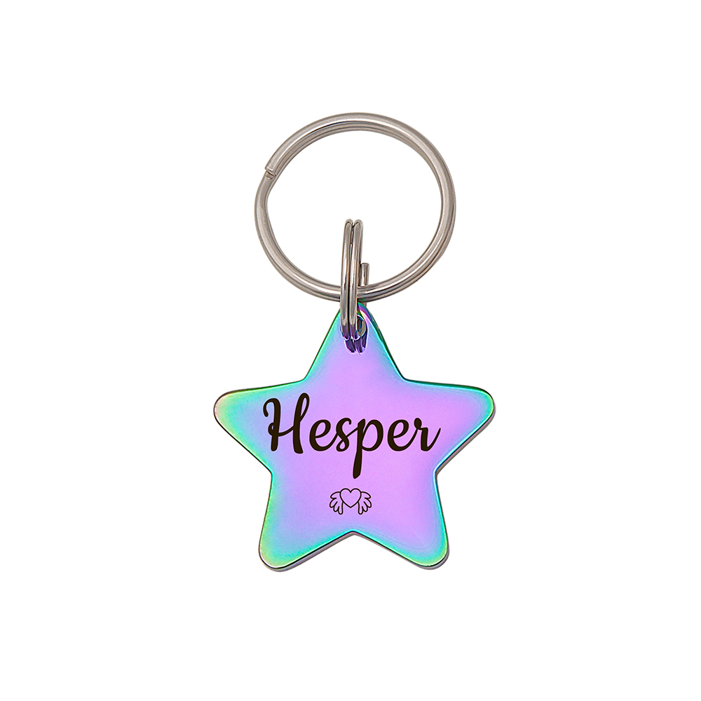 Dog Tag - Star Dog Tag - Dog Tags for Dogs Personalized - Engraved Dog ...
