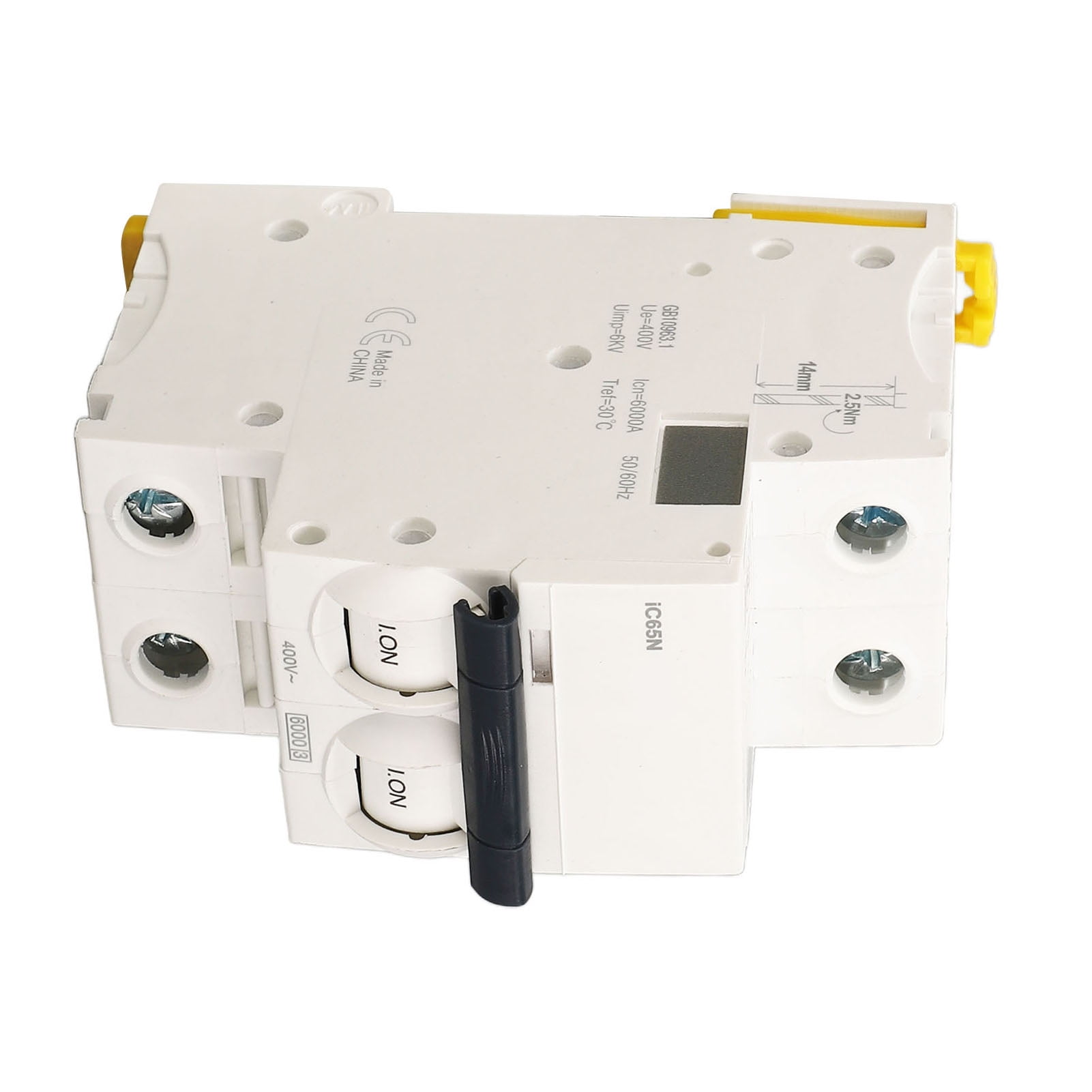 Overload Protection Switch, 2P Circuit Breaker Control Isolation Double ...