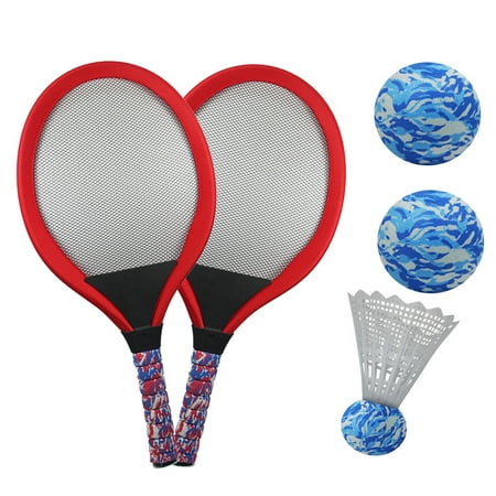 Kids Tennis Racquet Set Funny Tennis Racket with EVA Balls for Outdoor ...