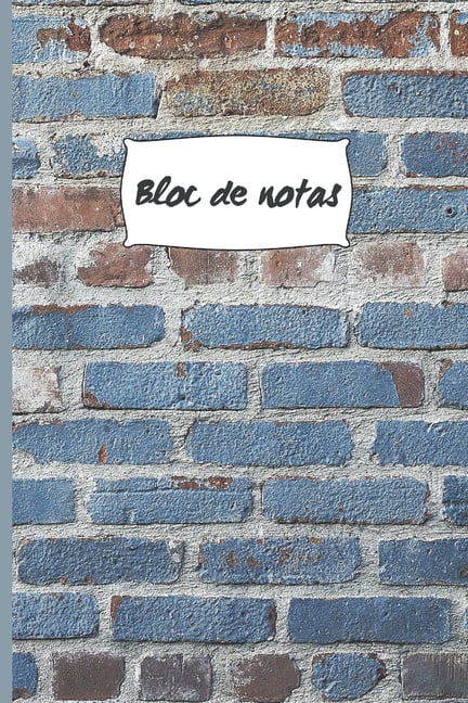 Bloc de Notas : Cuaderno Lineado Con Fondo de Ladrillo. Cuaderno O Bloc ...