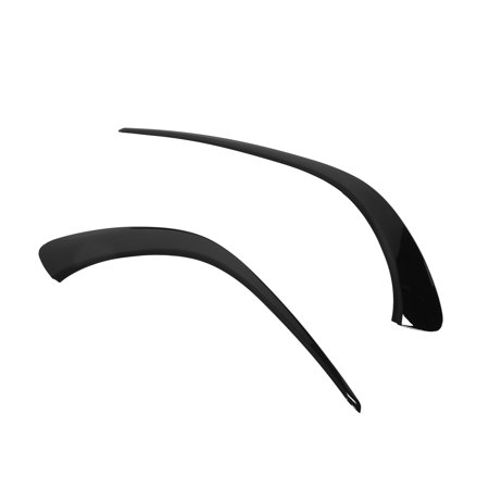 Front Bumper Wind Knife, Bright Black Adhesive Tape 2Pcs Front Bumper ...