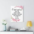 Scripture Walls Psalm 34:8 O Taste and See Scripture Bible Verse Canvas ...