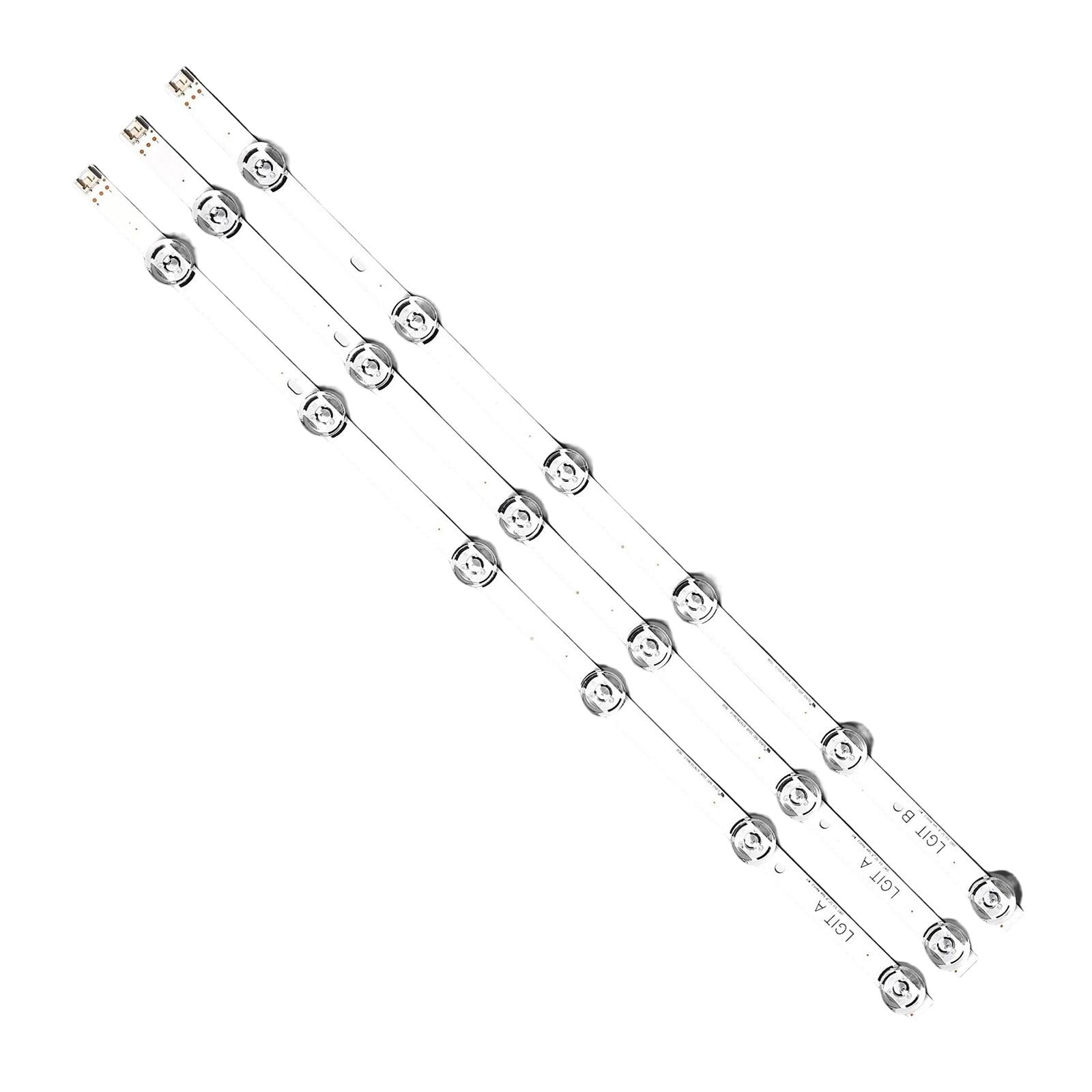 3 tiras LED, repuestos de televisión, accesorios de TV, piezas de TV ...