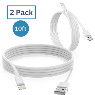 [Apple MFI Certified] iPhone Charger Cable 6ft, 3Pack Long USB A to ...