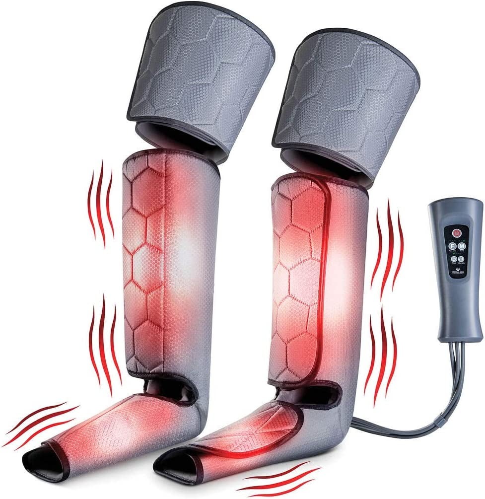 Leg Massager with Heat Compression for Circulation, Relaxation Calf ...