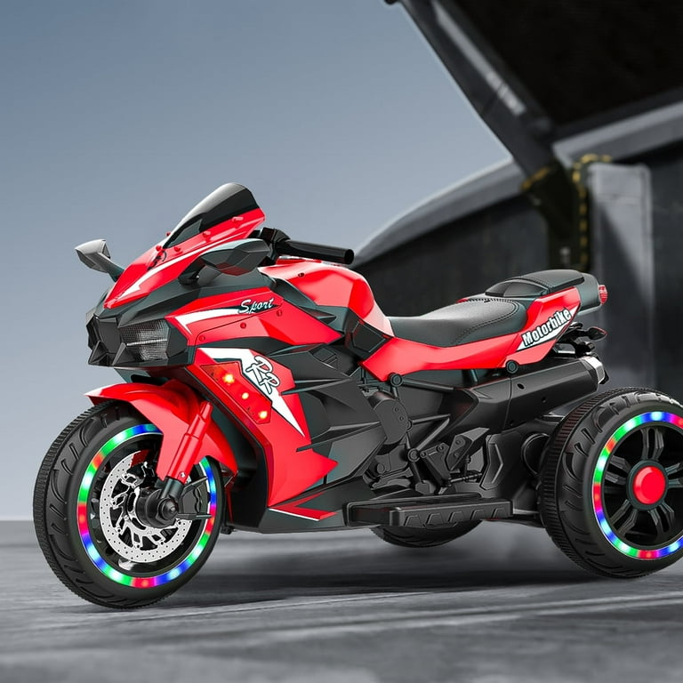 Battery Charged Motorcycle Led Light Electric Scooter Ride On