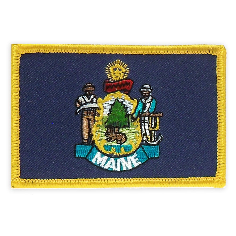 PinMart's Embroidered US State Flag Patch- Maine Flag - Walmart.com PinMart's Embroidered US State Flag Patch- Maine Flag - Walmart.com
