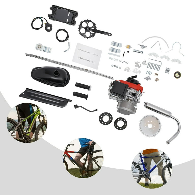 49cc Bicycle Engine Kit 49CC 4-Stroke Gas Bicycle Engine Conversion Kit ...