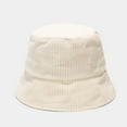 Anvazise Bucket Hat Wide Brim Stylish Korean Style Casual Corduroy ...