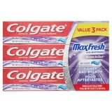 Colgate MaxFresh KnockOut Whitening Toothpaste with Mini Breath Strips ...