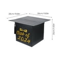 Black Graduation Card Box Holder for Storage Creative Design with Large ...