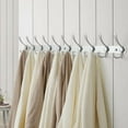 Coat Rack Wall Mount - 38” Long 10-Tri-Hooks Heavy Duty Coat Hanger ...