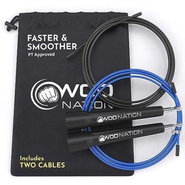 WOD Nation Adjustable Attack Speed Jump Rope for Men and Women, Purple ...