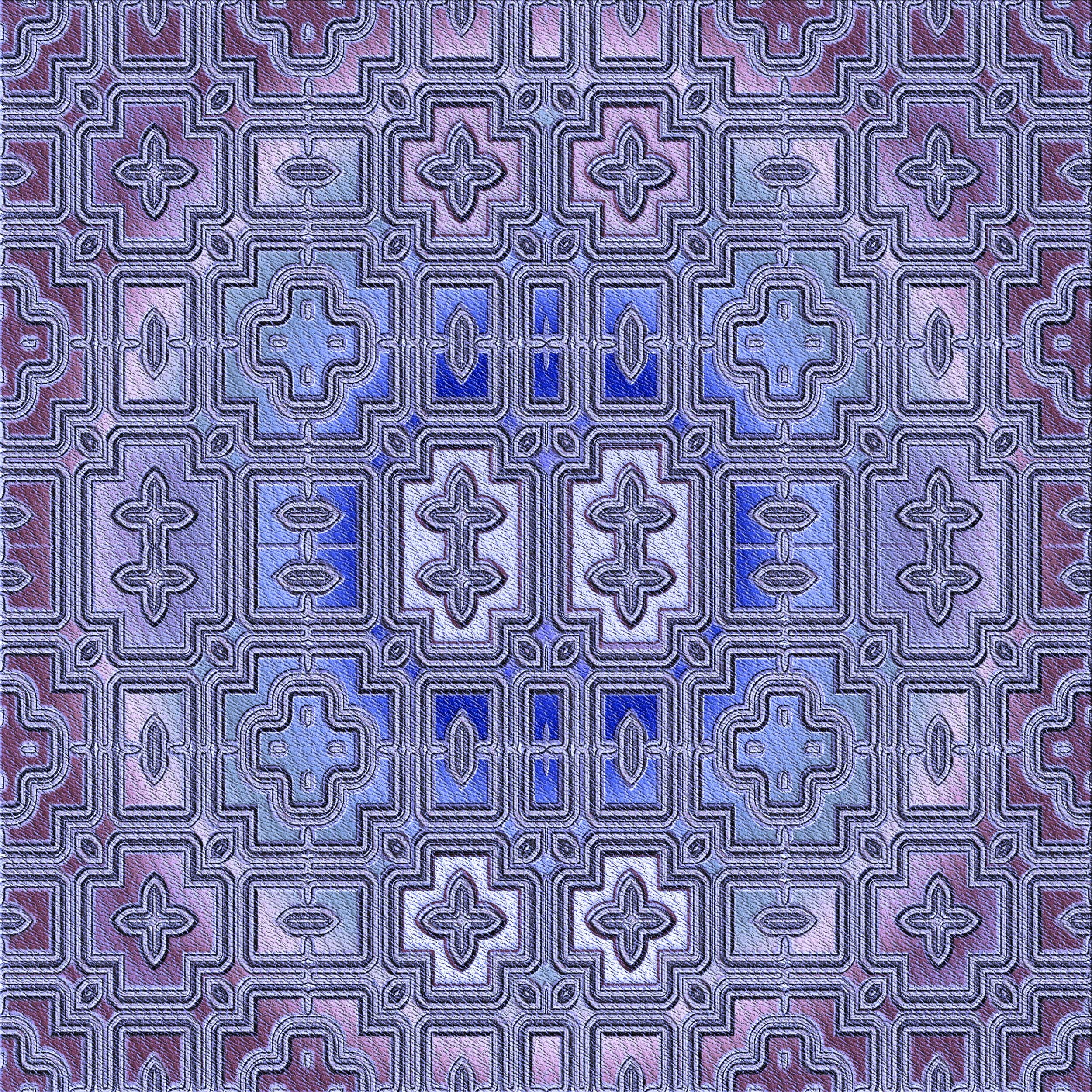 Ahgly Company Indoor Square Patterned Deep Periwinkle Purple Area Rugs ...