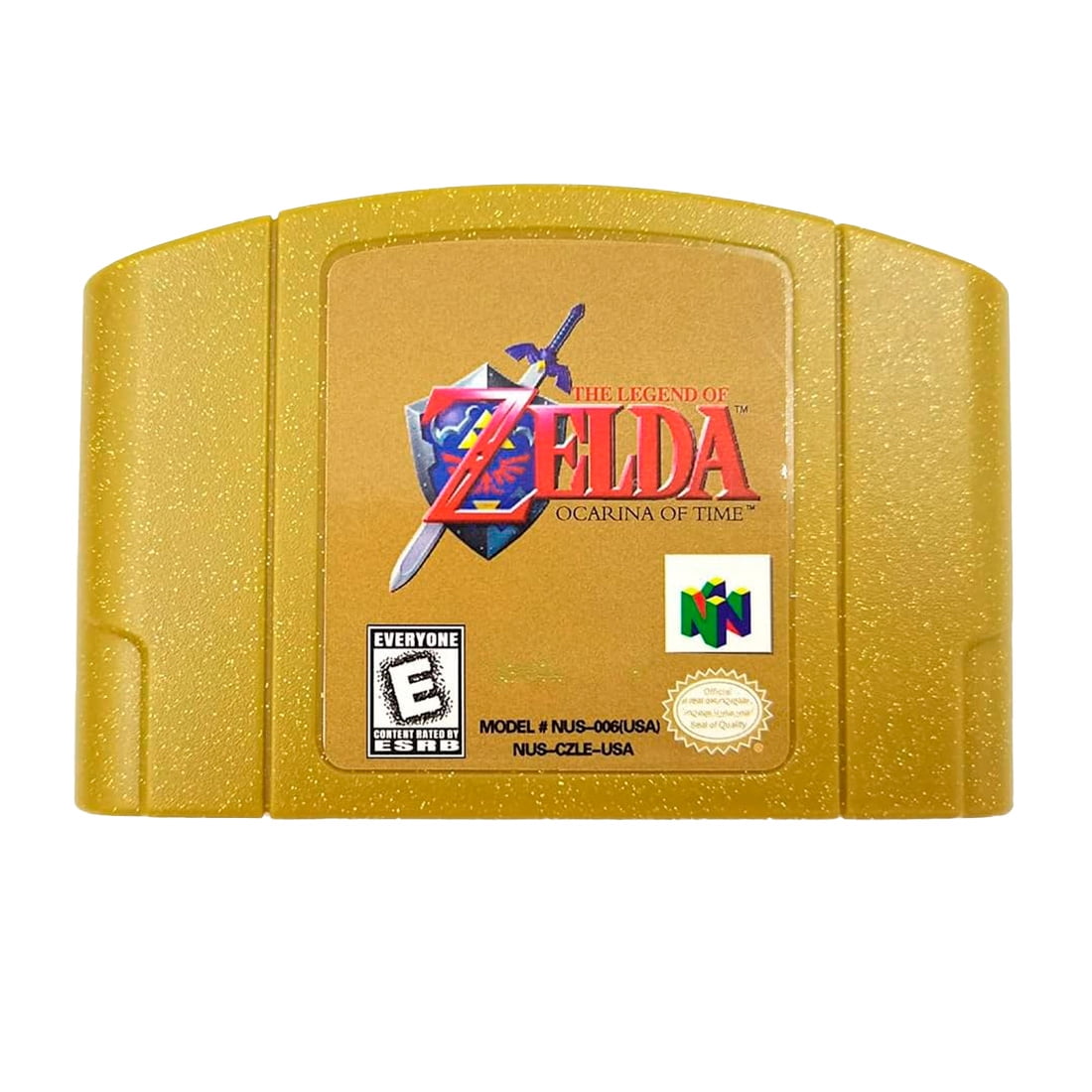 The Legend Of Zelda Ocarina Of Time N64 Físico Dorado | Bodega Aurrera ...