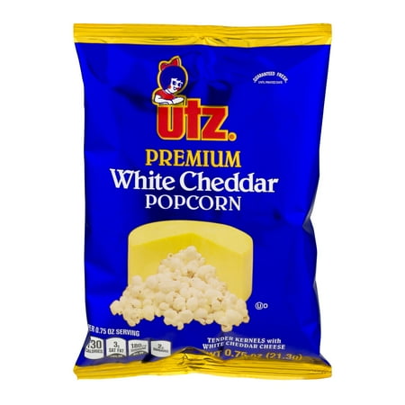 Utz White Cheddar Popcorn, 0.75 Oz. - Walmart.com